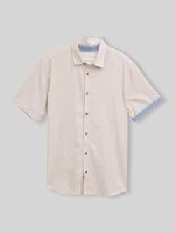 Tom Tailor Regular Fit Freizeithemd aus Leinen-Baumwolle-Mix