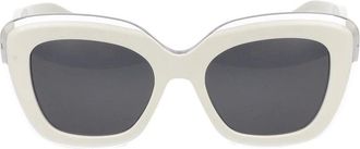 Alaia Femme, Accessoires, Blanc, Taille: 53 MM Lunettes de soleil &agrave; monture carr&eacute;e