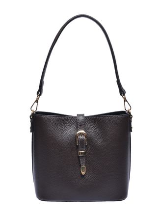 Roberta M Kastanienbraun Rindsledertasche