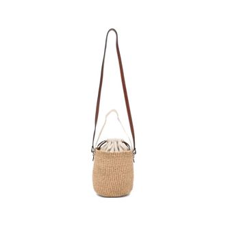 Chlo&eacute; Femme, Sacs, Beige, Taille: ONE Size Small Woody Basket Bag