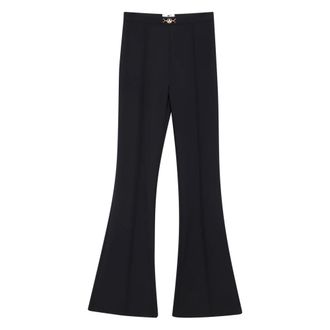 Elisabetta Franchi Femme, Pantalons, Noir, Taille: 40 FR Pantalons Élégants pour Femmes
