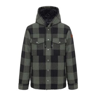 Colmar Wattierte Overshirt mit Kapuze - - Sport - Herren - Gr&uuml;n - S
