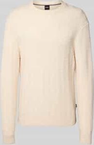 HUGO BOSS Regular Fit Strickpullover aus reiner Schurwolle Modell HITALO