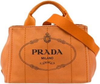 Prada Sacoche Pre-owned - Femme - Pre-owned - Orange - Taille: ONE Size