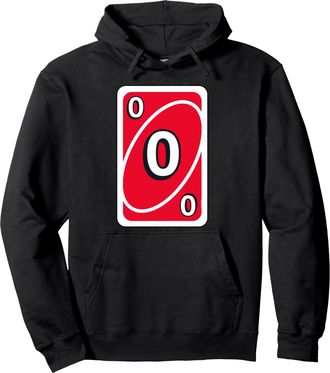 Uno Halloween Red 0 Karte Pullover Hoodie
