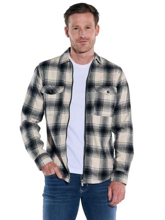 Engbers Herren Herren Overshirt kariert, Schwarz, 39427, Schwarz in Gr&ouml;&szlig;e 4XL
