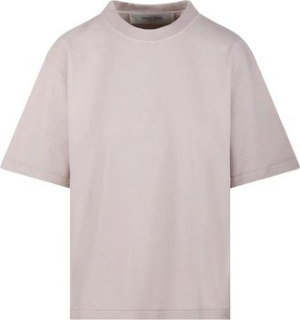 Golden Goose Femme, Tops, Gris, Taille: 38 FR Boxi T-Shirt Logo Patch