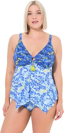 Ulla Popken Damen große Größen Übergrößen Plus Size Tankini Judith, Punktig