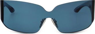 Balenciaga lunettes de soleil Mono - Bleu