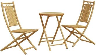 vidaXL Ensemble de bistro 3 pcs bambou - Vidaxl