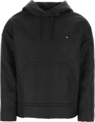Valentino Garavani Homme, Sweatshirts et sweats &agrave; capuche, Noir, Taille: S Nylon SweaT-shirt
