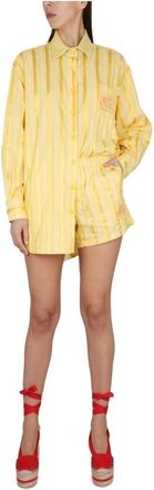 Etro Femme, Blouses et Chemises, Jaune, Taille: 34 FR Ensemble chemise boutonn&eacute;e ray&eacute;e et short