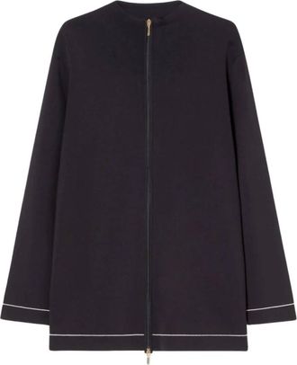 Marina Rinaldi Femme, Sweatshirts et sweats &agrave; capuche, Bleu, Taille: 38 FR Eroico Zip Cardigan