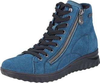 Rieker Damen 59010 Schnürstiefel, blau 12, 41 EU