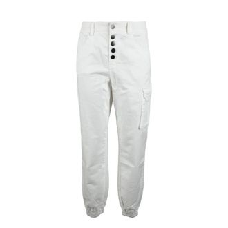 Another Label Slim-fit Hose - - Trousers - Damen - Wei&szlig; - L
