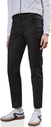 Cecil Damen B378562 Hose Im Slim Fit, Schwarz, 27W / 28L EU