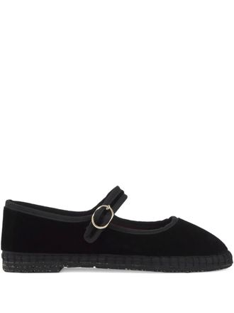 Flabelus ballerines Antonia en velours - Noir