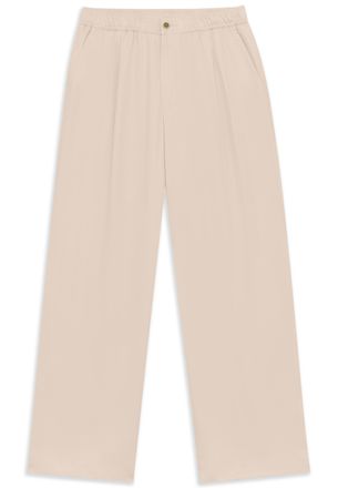 Bugatti Herren Bundfaltenhose natural linen mix