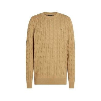 Tommy Hilfiger Pull en maille torsad&eacute;e en coton