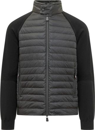 Moncler Homme, Pulls, Noir, Taille: L Padded Zip Jacket