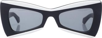 Off-white Off White - Nashville Sung Sonnenbrille f&uuml;r Damen (Schwarz)