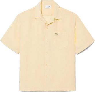 Lacoste Homme, Chemises, Beige, Taille: S Chemise ample en lin