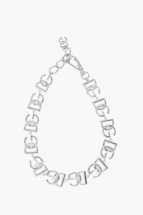 Dolce & Gabbana Brass Chain Necklace with Monogram Gr&ouml;&szlig;e Unica