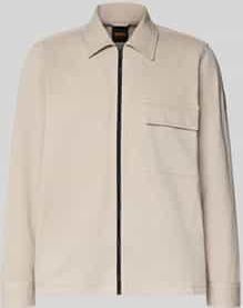 Boss Orange by Hugo Boss Regular Fit Hemdjacke aus reiner Baumwolle Modell M_LORUM