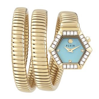 Philipp Plein $nake Hexagon Damenuhr Gold PWZAA0825
