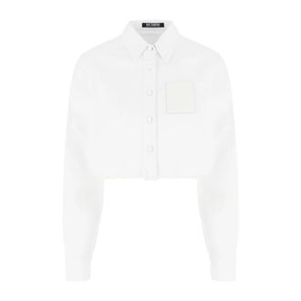 Raf Simons Oversized Baumwollhemd - - Blouses & Shirts - Damen - Wei&szlig; - M