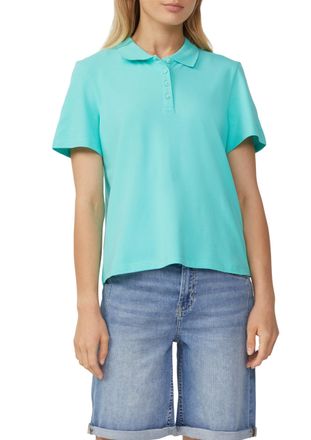 s.Oliver Verkürztes Poloshirt aus Baumwollpiqué