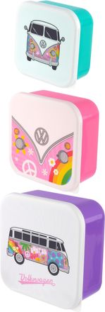 Puckator 3 x Lunchboxen, Volkswagen - Van Bus Kombi VW T1 Summer Love M/L/XL