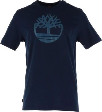 Timberland Homme, Tops, Bleu, Taille: S T-shirt imprim&eacute; &agrave; manches courtes et col rond