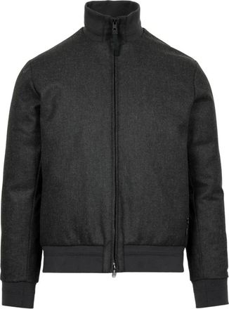 AT.P. CO Luke Veste Bomber en Laine - Homme - Vestes - Gris - Taille: M
