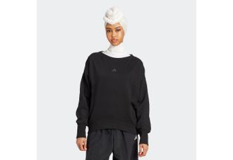 adidas Sweatshirt SEASONAL ESSENTIALS 3-STREIFEN sportlicher Stil, Bootsausschnitt, aus French Terry