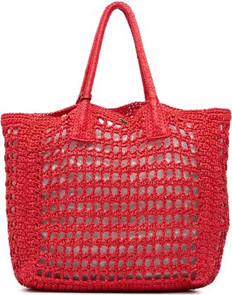 Dolce & Gabbana Shopper - Raffia Tote - Gr. unisize - in Rot - f&uuml;r Damen