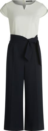 Betty Barclay Damen Jumpsuit mit Eingrifftaschen 38, Patch Dark Blue/Cream