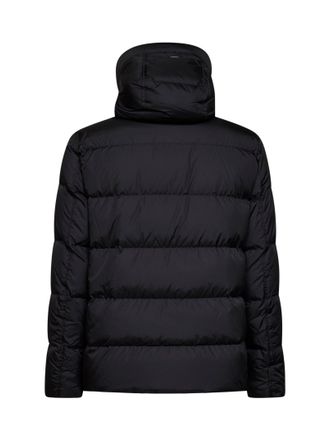 Herno Mens Bomber Jacket Chamonix Nylon Black Polyamide Padded & Down
