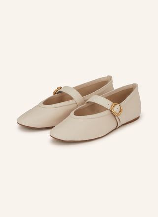 Carrano Carrano Mary-Jane-Ballerinas weiss