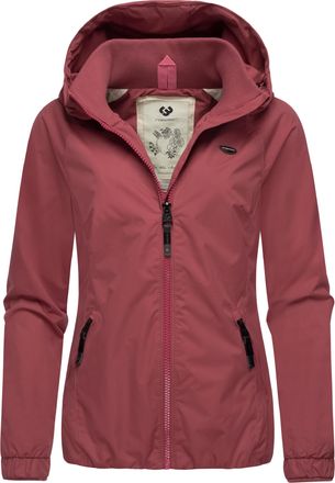 Ragwear Damen wasserdichte Übergangsjacke leichte Jacke kurz mit Kapuze Dizzie Intl Rose23 Gr. XXL