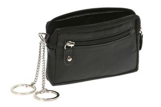 LEAS Schl&uuml;sseltasche Echt-Leder, schwarz Special Edition