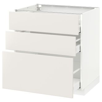 IKEA METOD / MAXIMERA Unterschrank mit 3 Schubladen