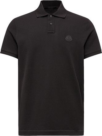 Moncler Polo en piqué de coton à empiècement logo