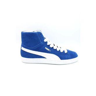 Puma Suede Mid Gum Sole Schn&uuml;rschuh - - Shoes - Herren - Blau - 40 1/2 EU