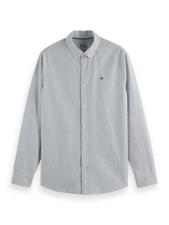 Scotch & Soda Oxford Shirt Herren Hemd, Insignia Blue Stripe, XXL