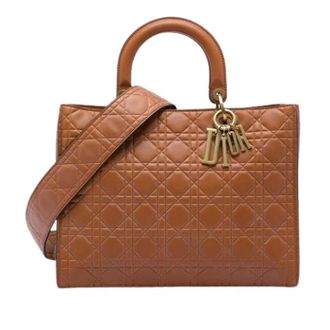 Dior Pre-owned Lady Dior Tote Bag - - Pre-owned - Damen - Braun - ONE SIZE