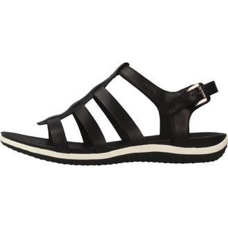 Geox Bequeme flache Sandalen f&uuml;r Frauen - - Shoes - Damen - Schwarzk - 36 EU