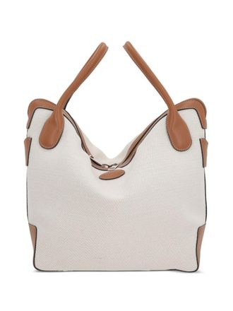 Tod's sac porté épaule en toile - Blanc