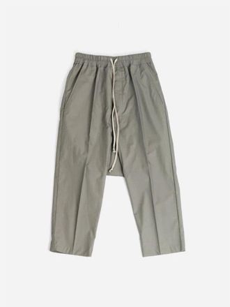 Rick Owens Homme, Pantalons, Vert, Taille: W46 Drawstring Cropped Pants