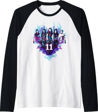 Disney Descendants 11th Birthday Numbers Party Gift Heart Raglan